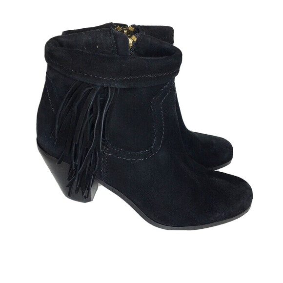 Sam Edelman | Shoes | Sam Edelman Womens Louie Ankle Fringe Bootie Boot ...